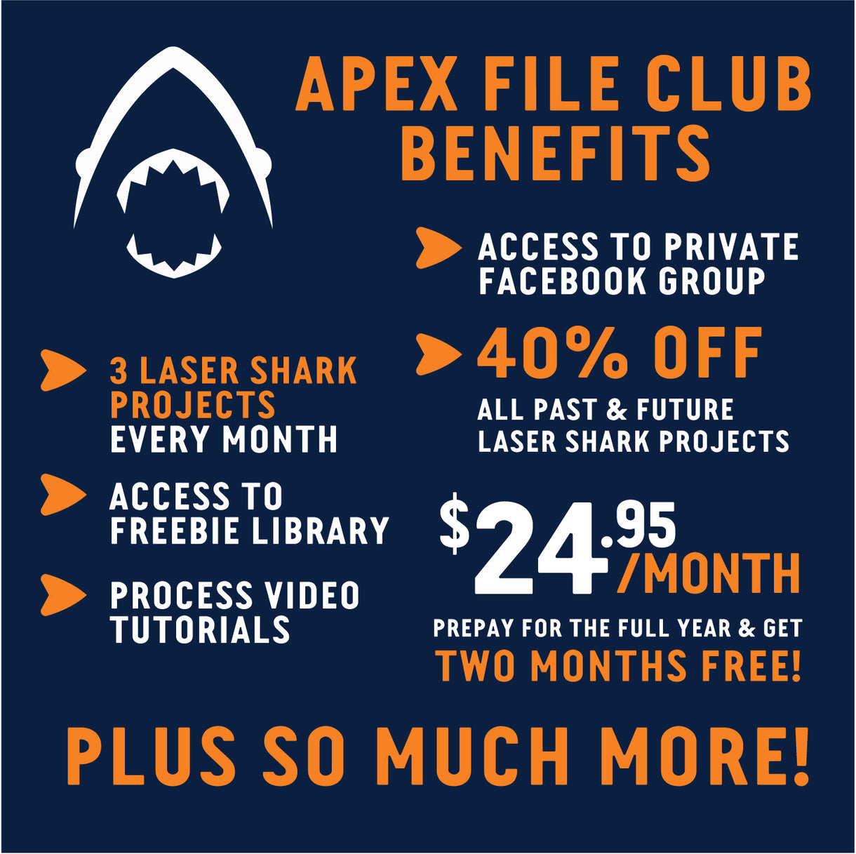 APEX FILE CLUB – The Laser Shark