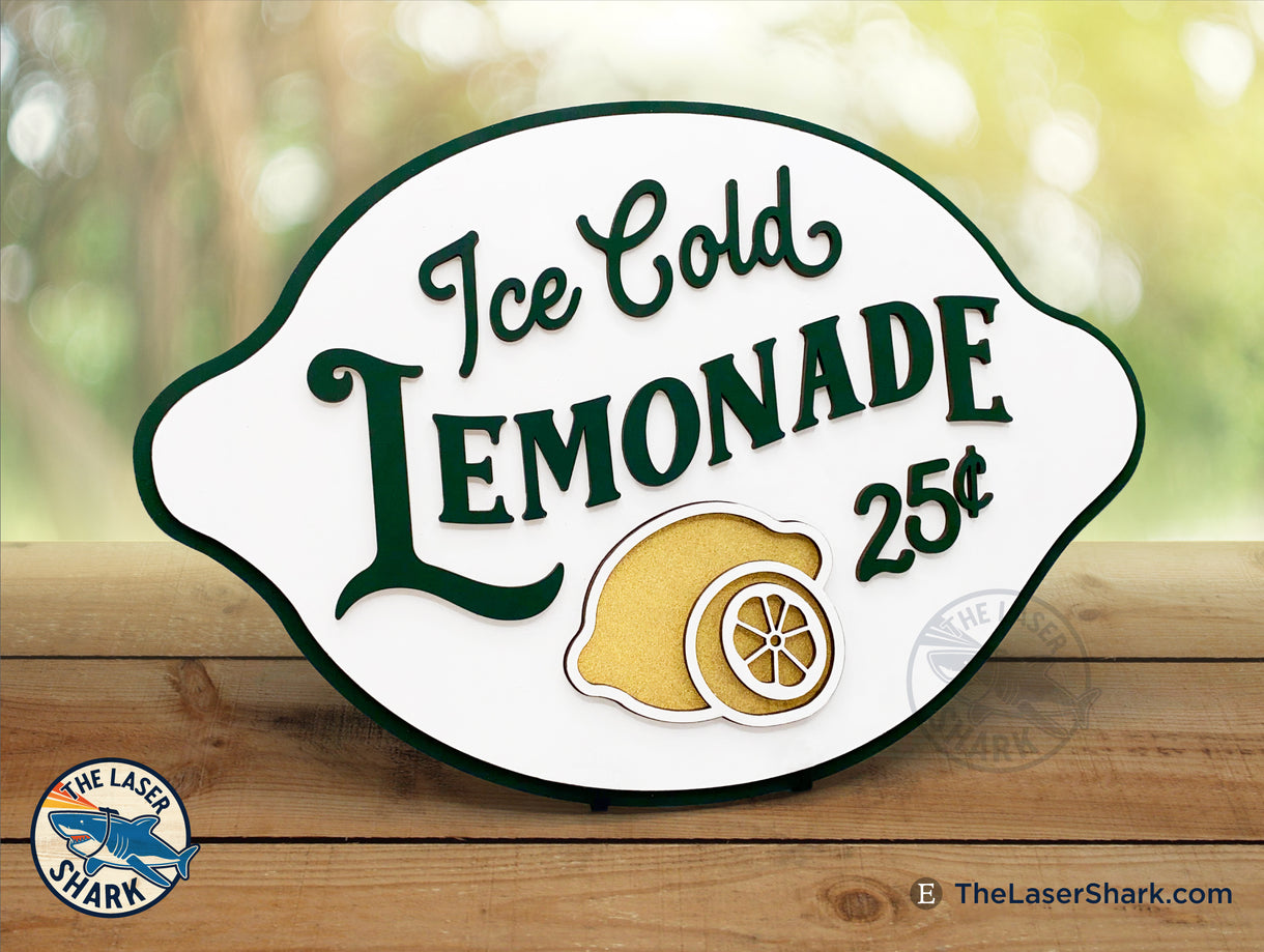 Ice Cold Lemonade Sign - Laser Cut Files - SVG – The Laser Shark
