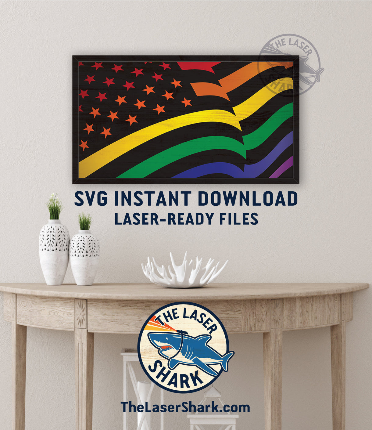 American Pride Flag - Laser Cut Files - SVG – The Laser Shark