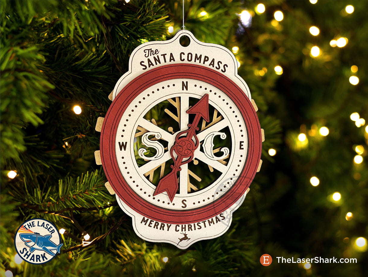 The Santa Compass - Laser Cut Files - SVG – The Laser Shark