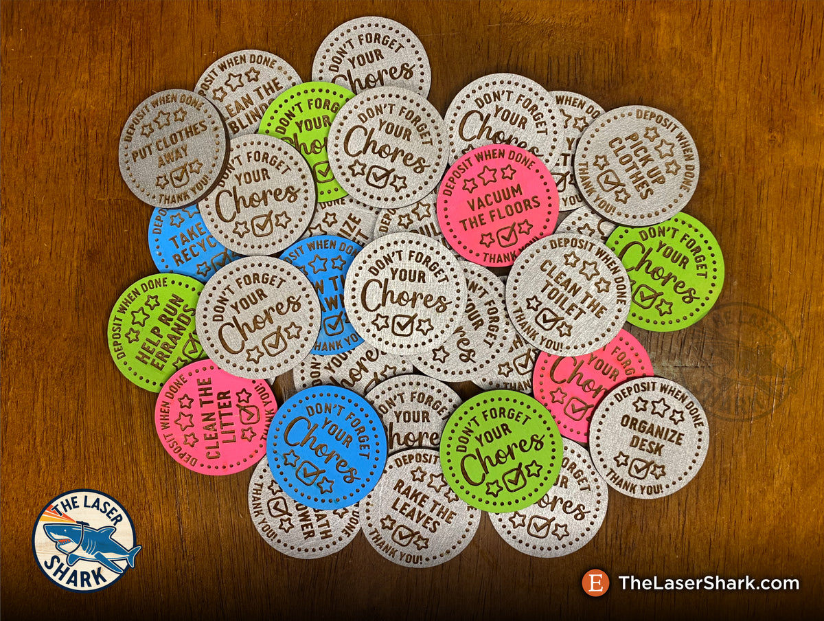 Chore Tokens - Laser Cut Files - SVG– The Laser Shark